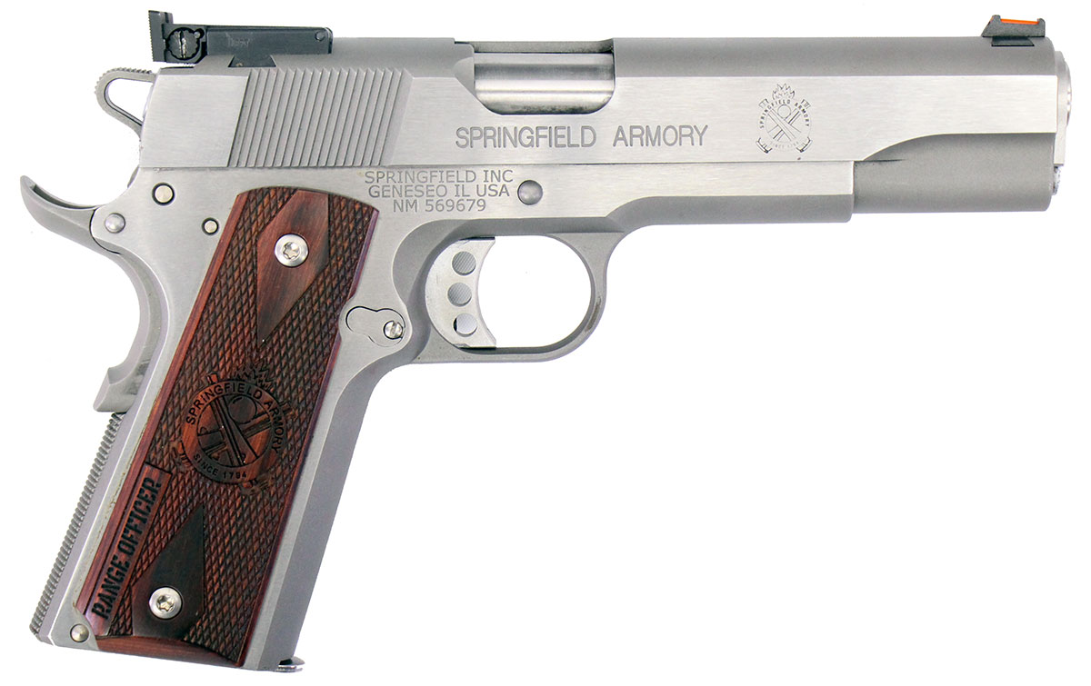 Springfield Armory 1911-A1 Stainless Range Officer 9mm Pistol - Used in ...
