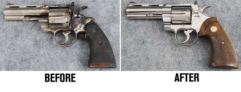 Restoration of a Fire Damaged Colt Python - Hyatt Guns